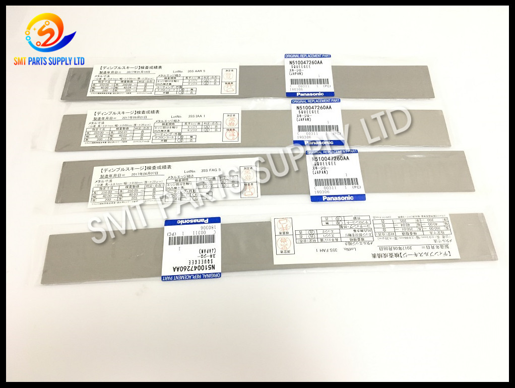 PANASONIC อะไหล่ Smt MPM SP60 UP2000 N510047260AA 350 มม. SQUEEGEE สเตนเลส